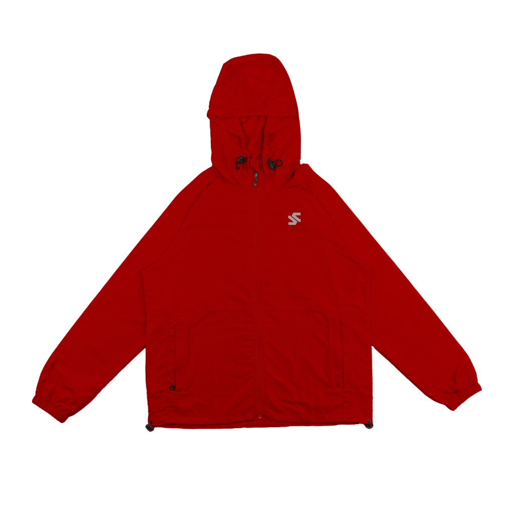 Jual Saiber - Jaket Parasut Olahraga Running Jogging Warna Merah ...