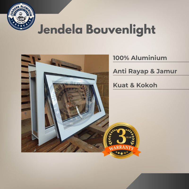 Jual Jendela Bouvenlight Aluminium L 70 x T 60 Kaca Polos | Shopee ...