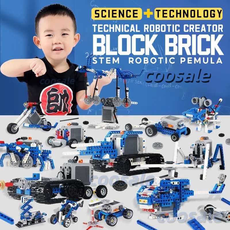 Jual Set Lengkap Compatible 9686 / robotic pemula / power function/Robotic Creator Block Brick ...