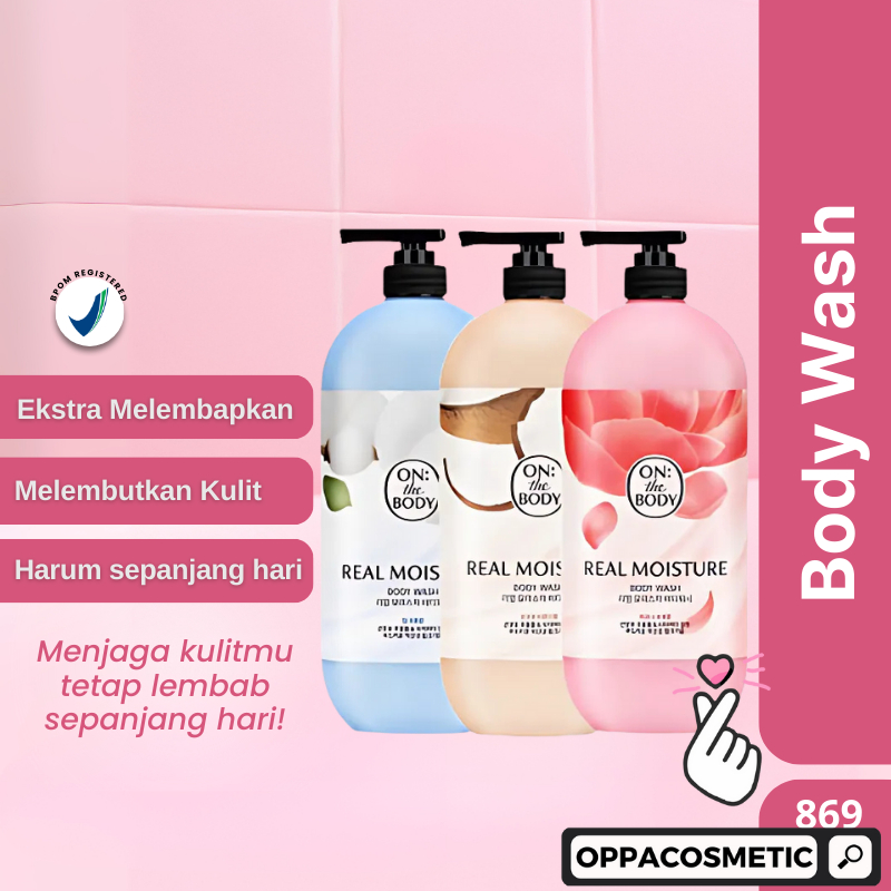 Jual On The Body Real Moisture Body Wash (900ml) | Shopee Indonesia