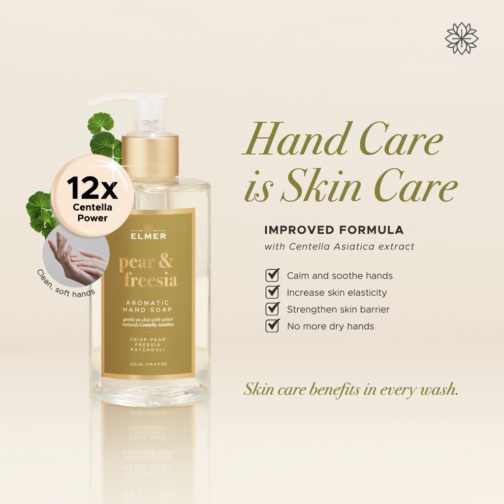 Jual ELMER Pear & Freesia Hand Soap 250ml Gel Aromatic Antibacterial ...