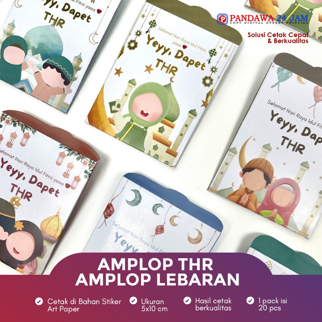 Jual [20 Pcs ] Amplop THR Lebaran Idul Fitri Amplop Lucu Amplop ...