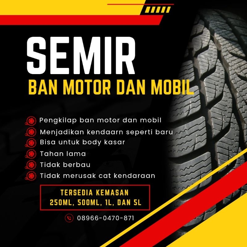 Jual Semir ban motor dan mobil, semir body kasar kendaraan | Shopee ...
