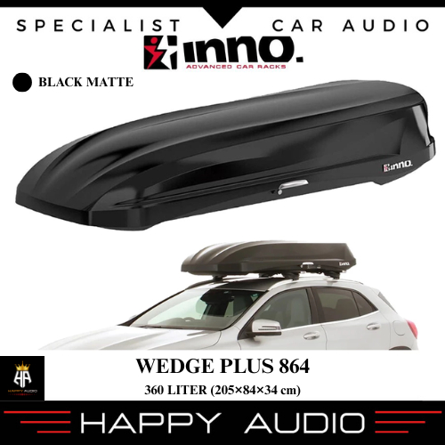 Jual Roof Box Mobil INNO WEDGE PLUS 864 Volume 360 Liter Kapasitas Beban 75 kg Dual Side Opening ...