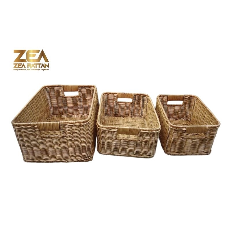 Jual Keranjang Box Serbaguna Rangka Besi Rotan Tempat Penyimpanan ...