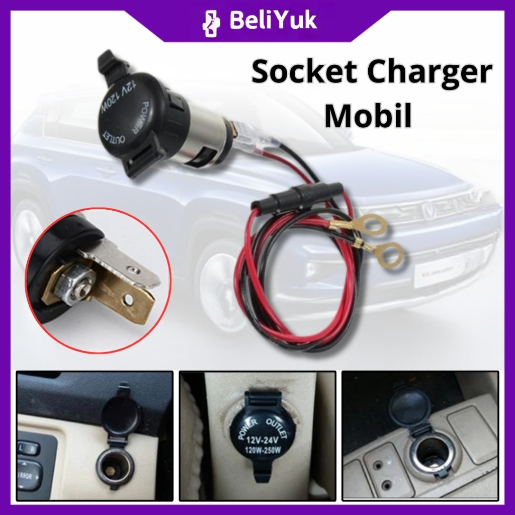 Jual 【Kompatibel dengan lighter mobil】Soket Charger Pemantik Listrik ...