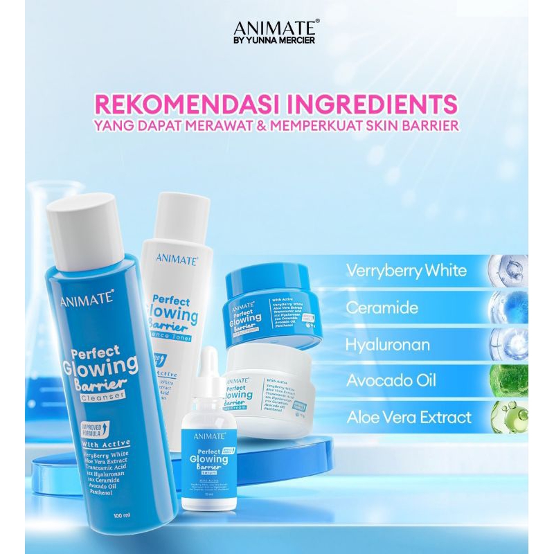 Jual ANIMATE GLOWING BARRIER PAKET 5IN1 / ECER | Melembabkan ...