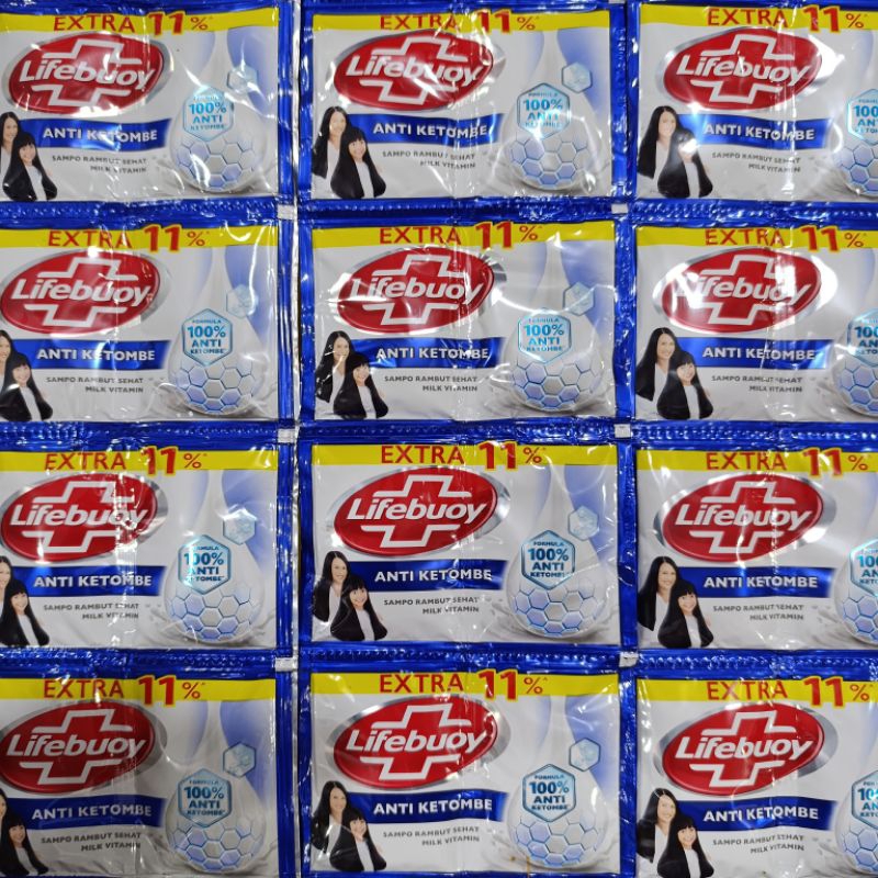 Jual Lifebuoy Shampo Sachet Anti Ketombe [Biru] Extra 11% 1 Renceng Isi ...