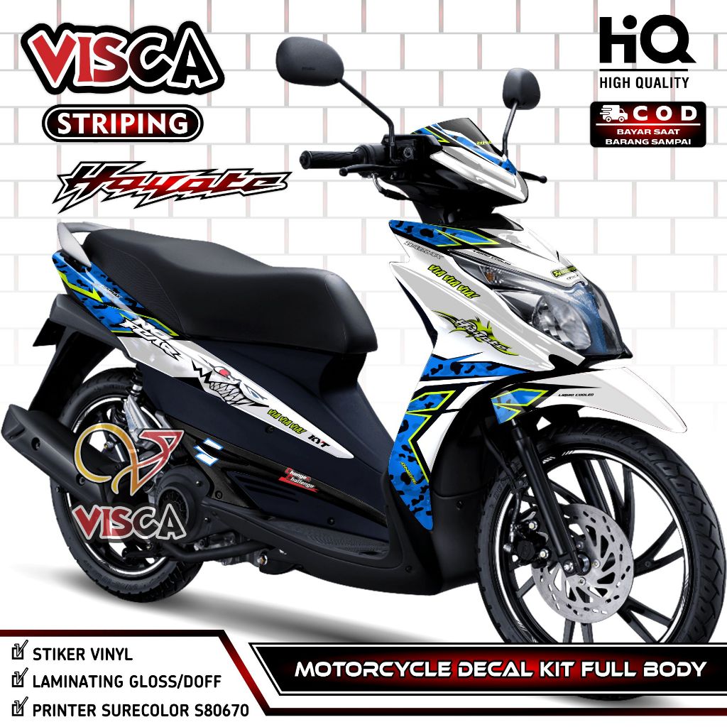 Jual Decal Hayate 125 Full Body - Stiker Hayate Fullbody - Dekal Suzuki ...