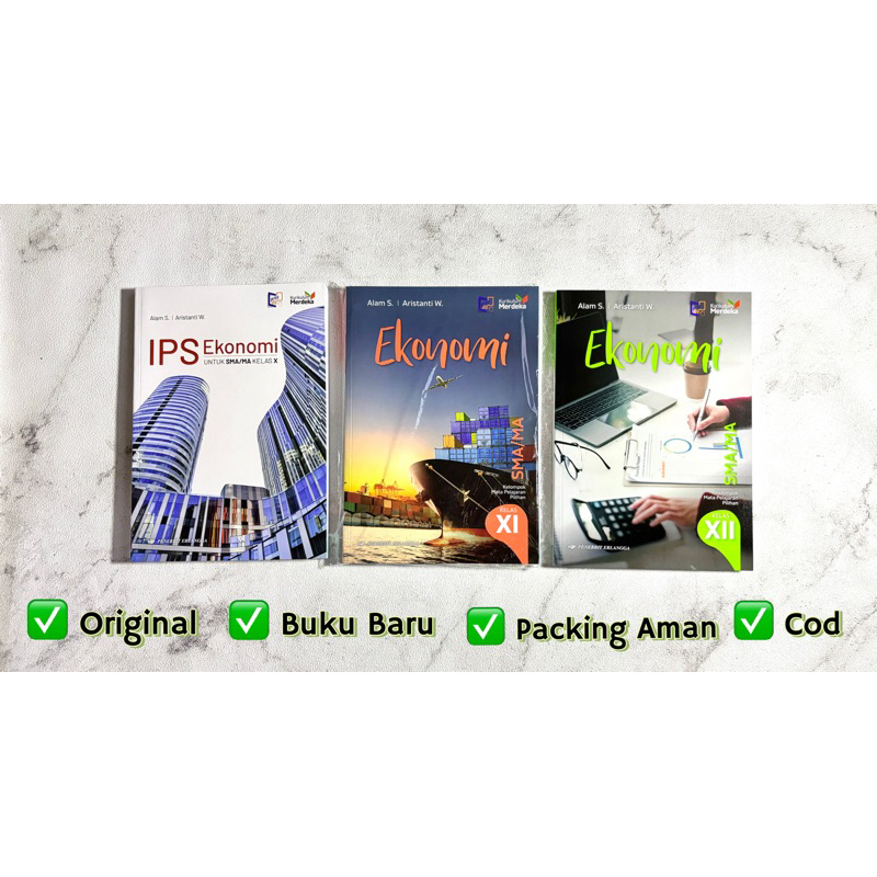 Jual EKONOMI SMA/MA KELAS.10 11 12/KM-PENERBIT ERLANGGA | Shopee Indonesia
