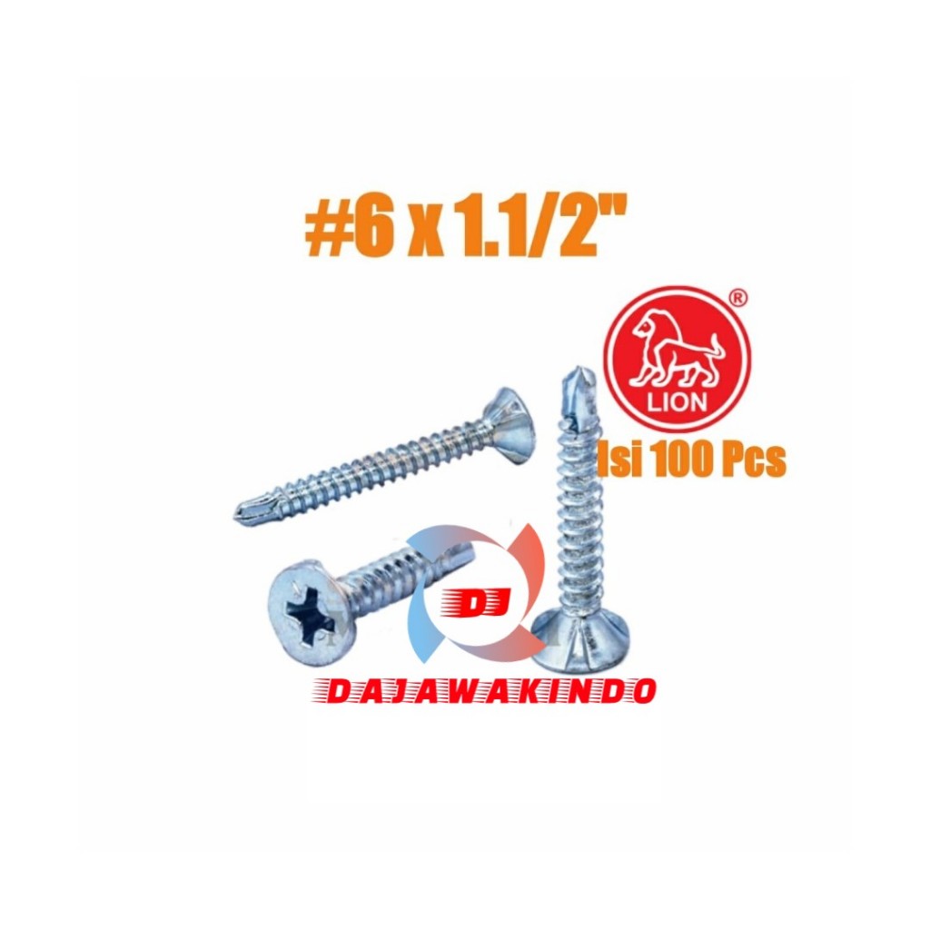 Jual Sekrup SDS FH 6 x 1.1/2" / GRC Kalsiboard 6 x 38 / Calci Screw ...