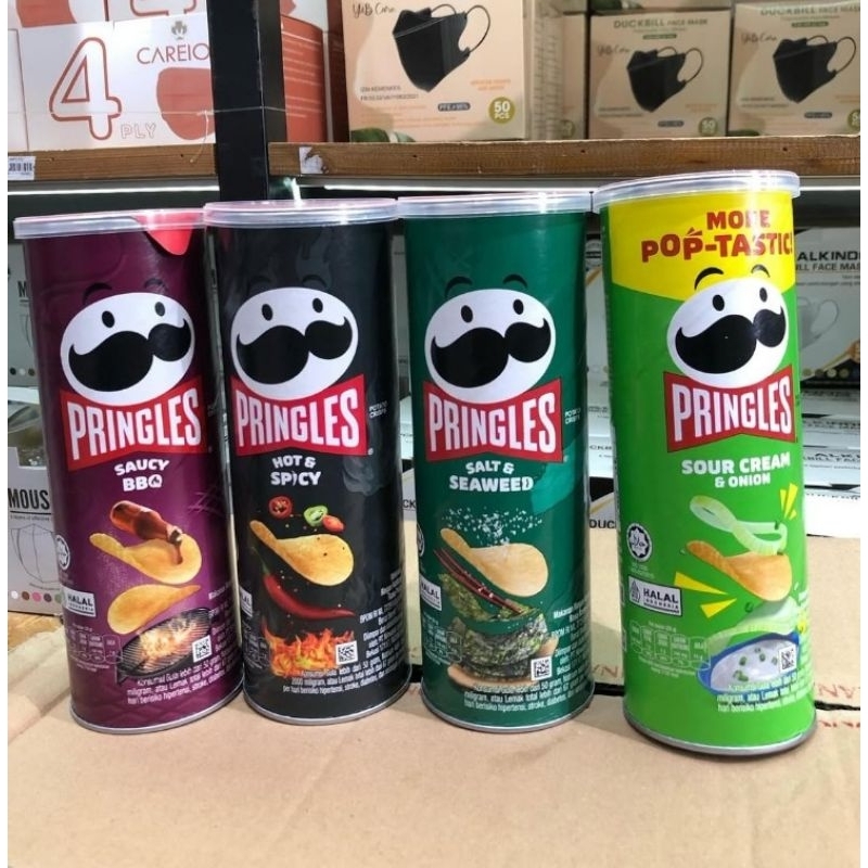 Jual Pringles keripik kentang 102gram All varian random (Promo ...