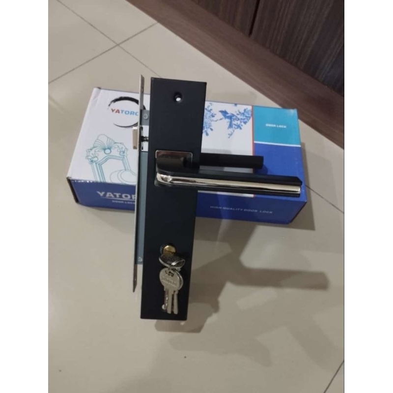 Jual Kunck Pintu Rumah Ukuran Besar 25Cm Hitam Yatoro - Handle Pintu ...