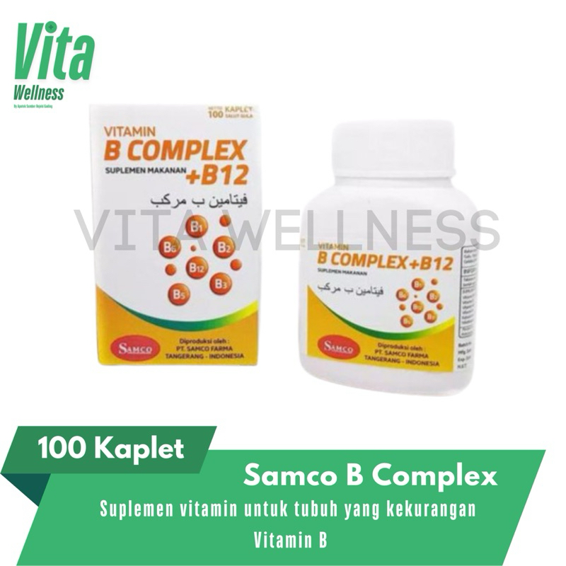 Jual Samco B Complex B12 100 Kaplet Suplemen Vitamin B Shopee 5542