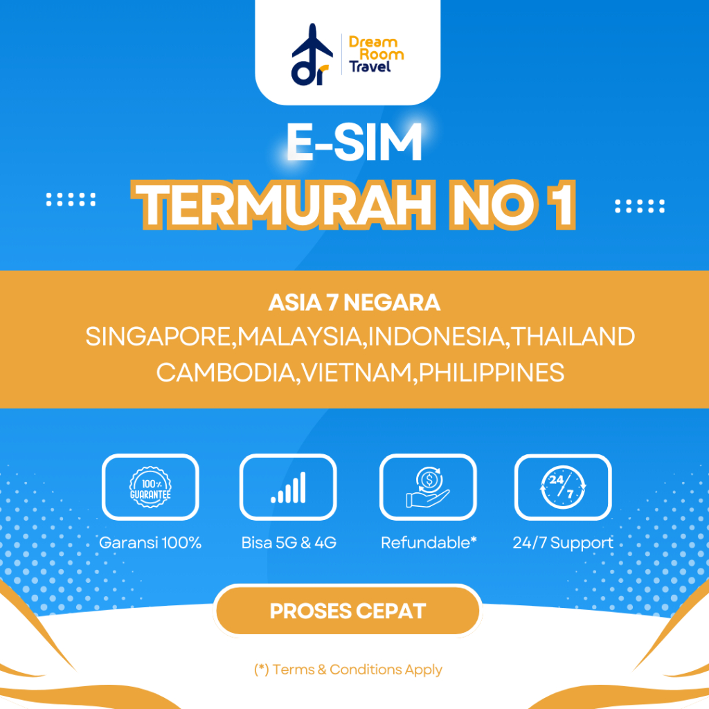Jual Dreamroom Travel eSIM Asia 7 Negara 1 GB / 3GB / 5 GB / 10 GB / 20 GB / 50 GB | eSIM Travel ...