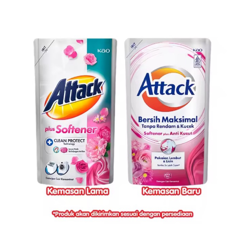 Jual Attack deterjen cair dan softener pouch 700ml | Shopee Indonesia