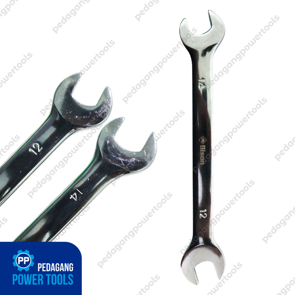 Jual BISON KUNCI PAS 12 X 14 MM ALAT BUKA BAUT DOUBLE OPEN END WRENCH ...