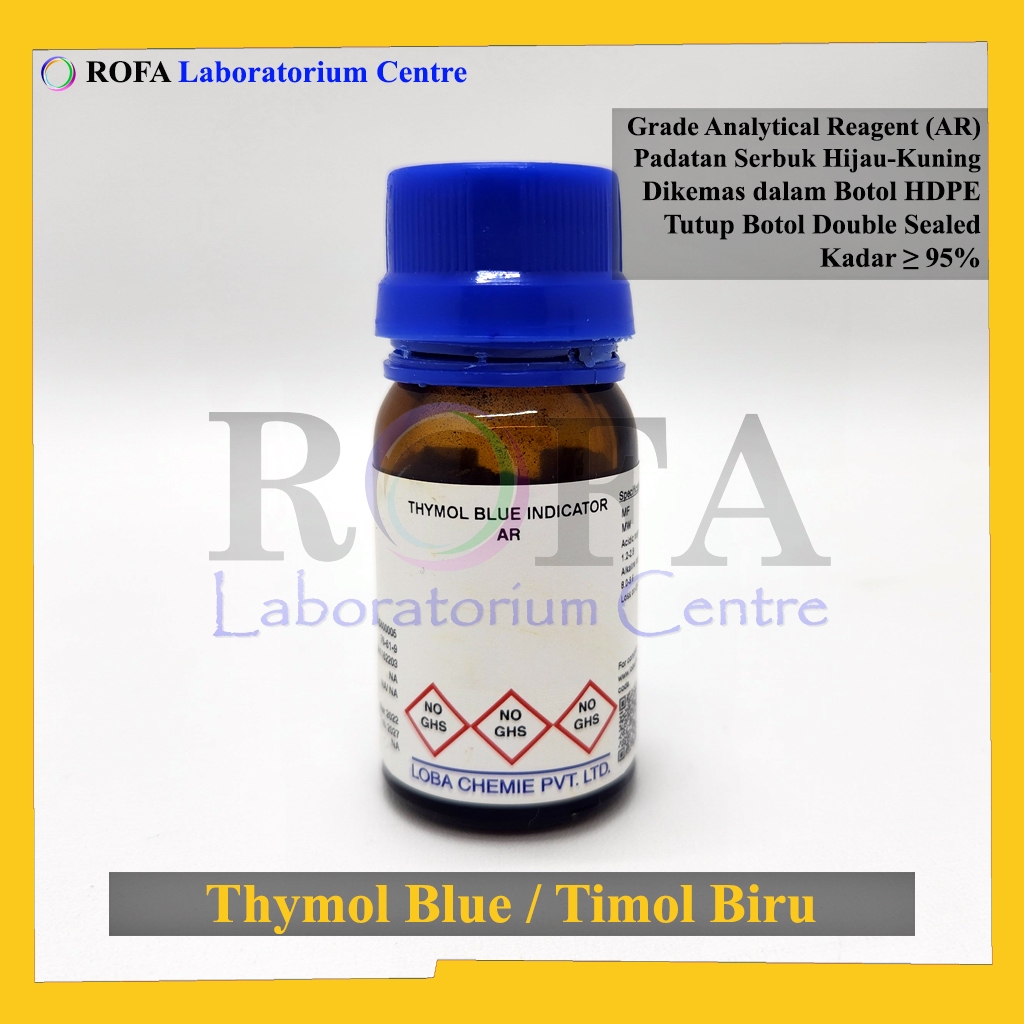 Jual Thymol Blue / Biru Timol / Timol Biru Pro Analisis Eceran 1 Gram ...