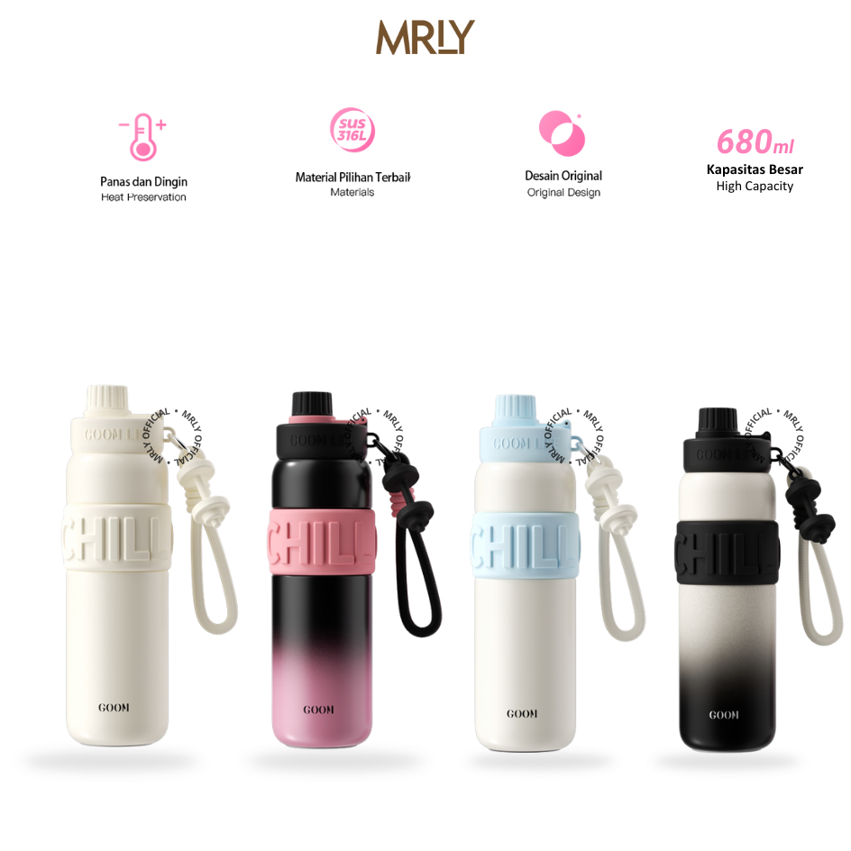 Jual MRLY X GOOM Premium Tumbler Light Sport Series Tumbler Tenis Tennis stainIess steeI SUS 316 ...