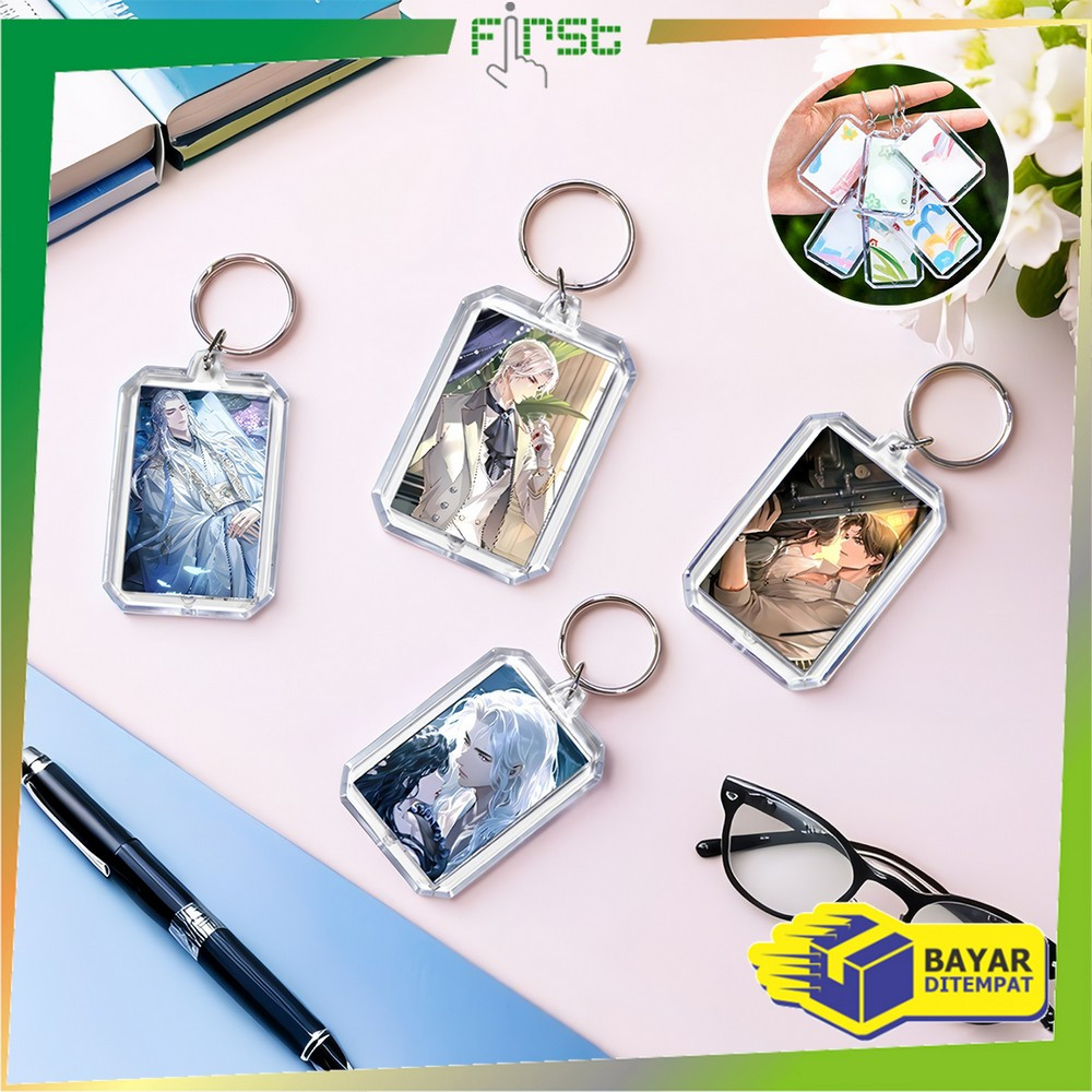 Jual FH-C1269 Gantungan Kunci Ganci Akrilik Insert Paper Photo DIY ...