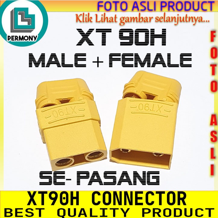 Jual XT90 XT90H Connector konektor soket Male Female Plug Battery XT-90 XT-90H | Shopee Indonesia
