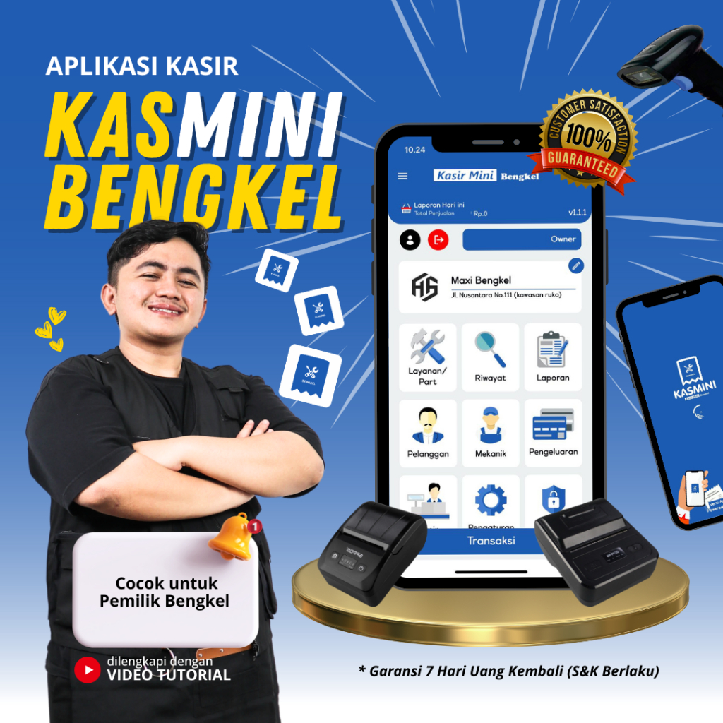 Jual Aplikasi Kasir Android Pencetak Struk Bengkel - KASMIN BENGKEL ...