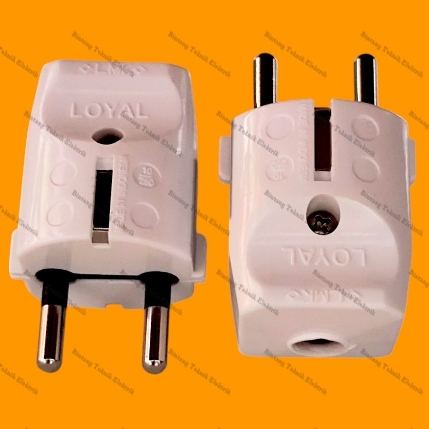 Jual LOYAL LY 934 Steker Arde Kepala Colokan Listrik Kuningan Kualitas ...