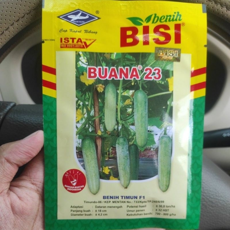 Jual Benih timun BUANA 23 F1 20 gram (exp 09-2026) | Shopee Indonesia