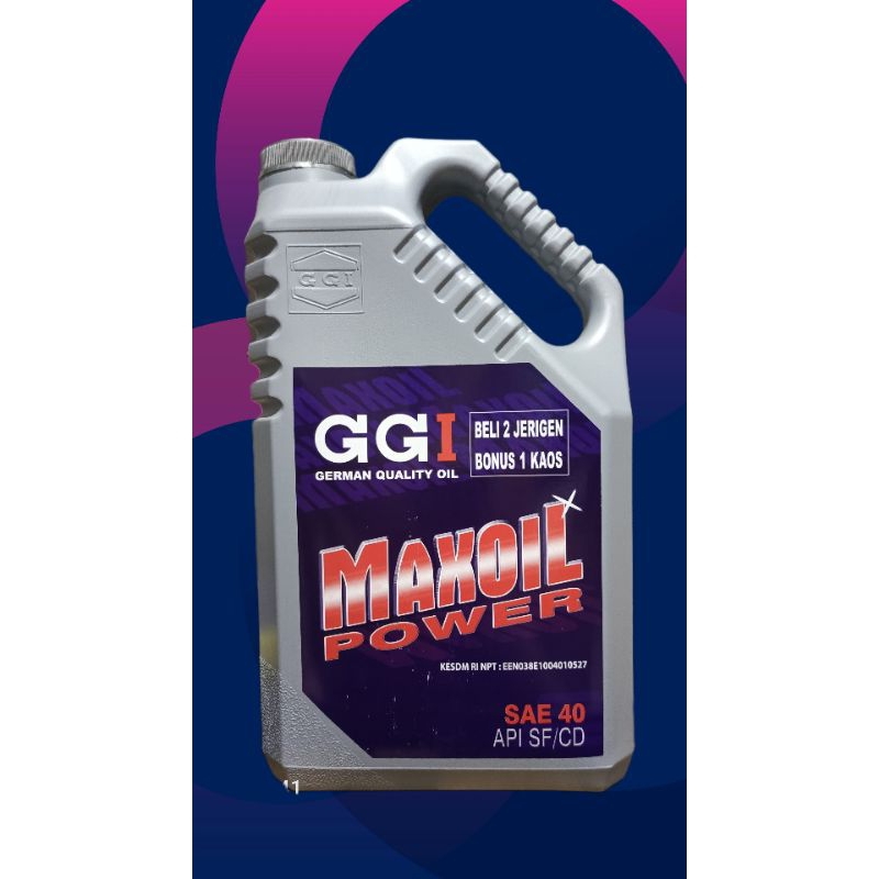 Jual OLI MESIN MOBIL Truk , DISEL SAE40 -KUNING 5Liter merek GGi ...