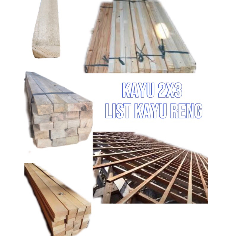 Jual Kayu reng 2x3 cm sudah serut halus kayu solid kayu 2x3 panjang 2 ...