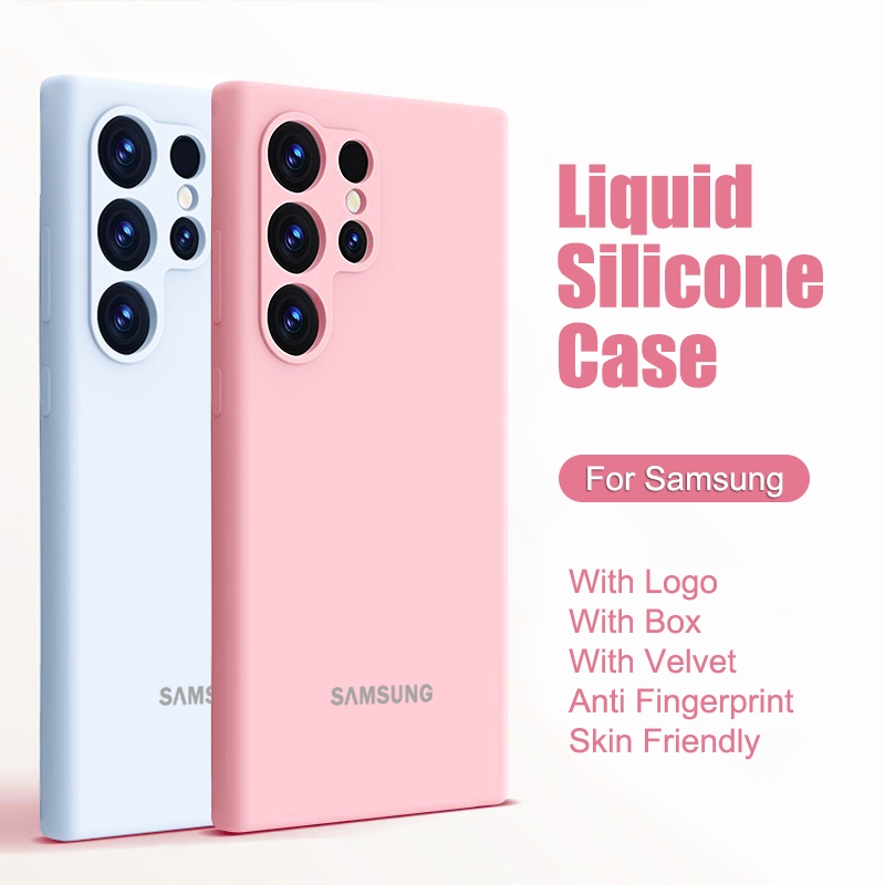 Jual CrashStar With Logo With Box Liquid Silicone Soft Phone Case For Samsung Galaxy S25 Ultra ...