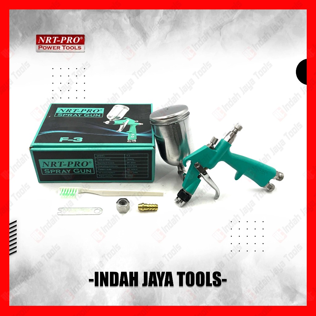 Jual NRT-PRO Spray Gun F3 Tabung Atas 1.0 mm 200cc - Spraygun F 3 Alat ...