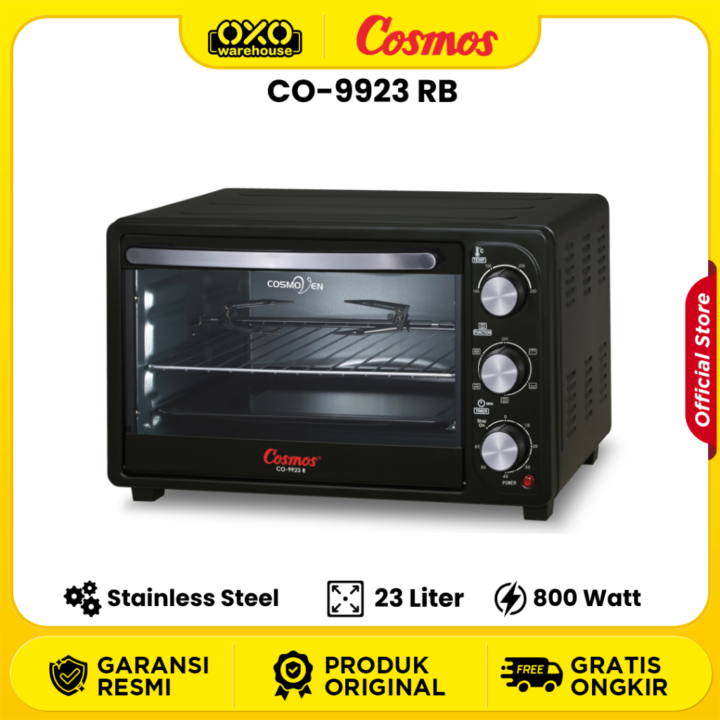 Jual COSMOS Oven CO-9923 RB Microwave Pemanggang 23 Liter Garansi Resmi ...