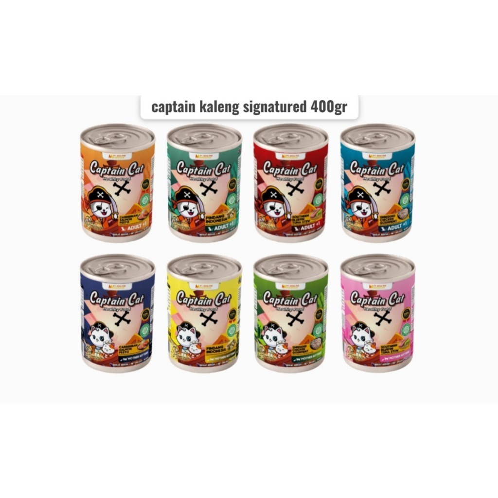 Jual Makanan Kucing Captain Cat Kemasan Kaleng 400gr | Shopee Indonesia