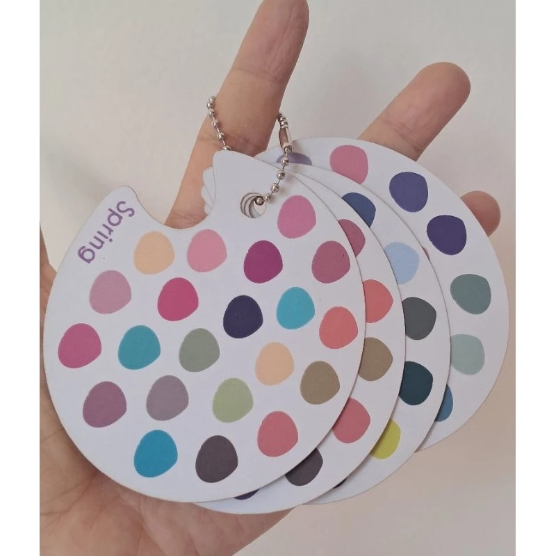 Jual Panduan Warna Personal Color Keychain 20 Warna | 4 LEMBAR KERTAS 4 ...