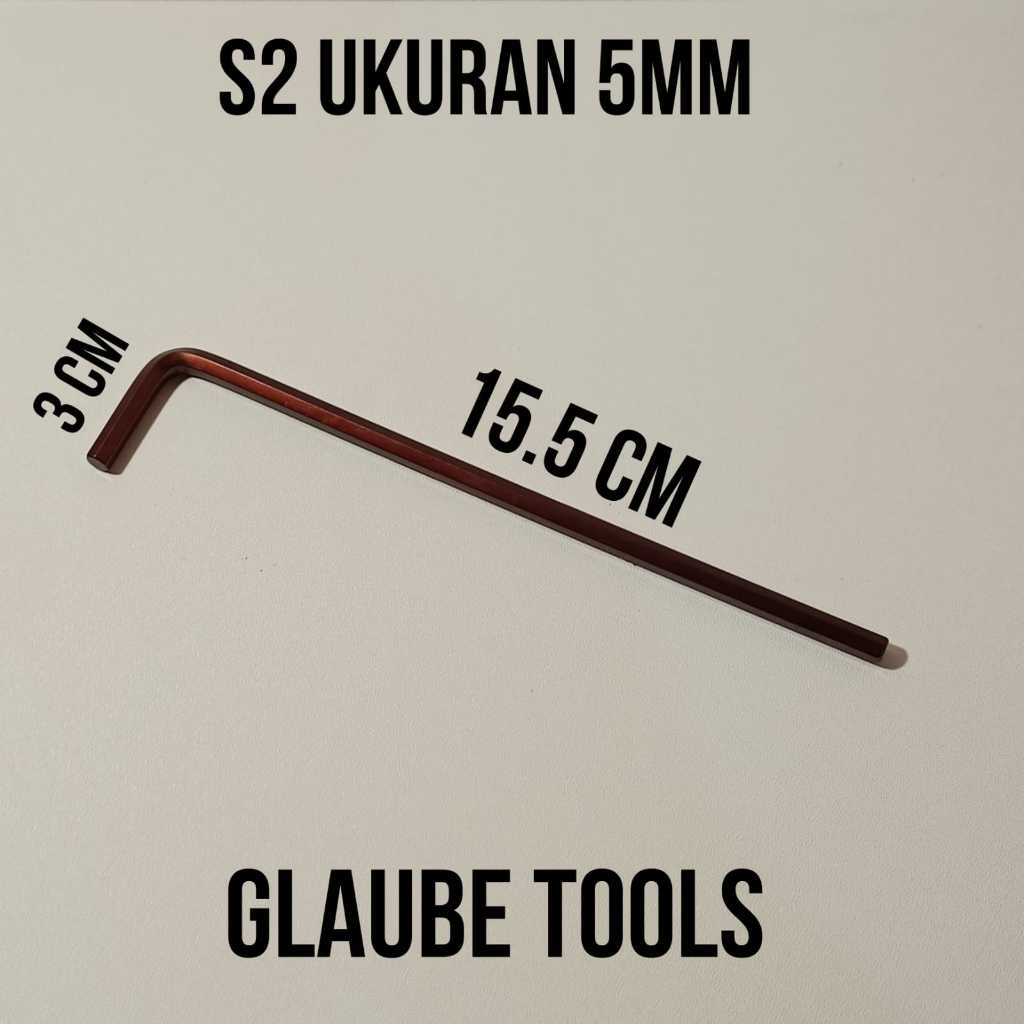 Jual S2 Kunci L 5mm Extra Long Hex key Hexagon Long Material S2 5mm ...