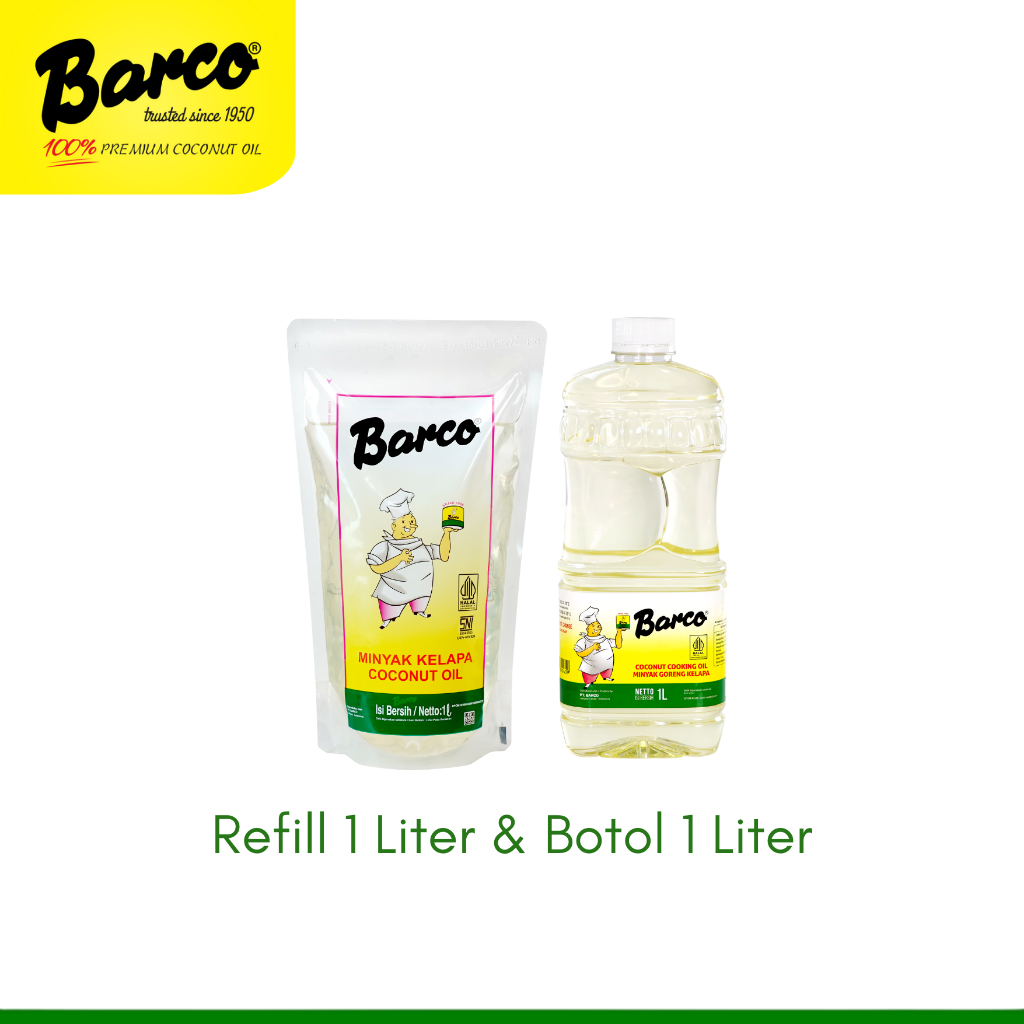 Jual Paket Hemat!! Minyak Goreng Barco Refill 1 Liter & Botol 1 Liter ...