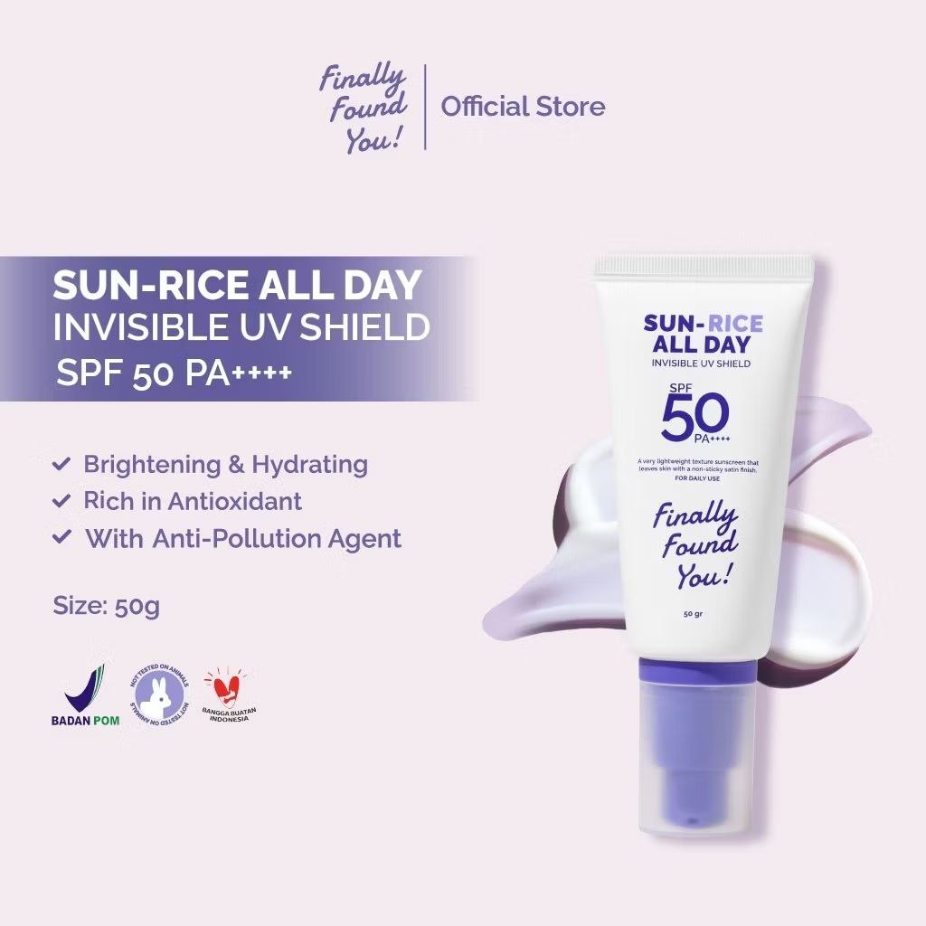 Jual FFY Finally Found You Sunscreen SUN-RICE ALL DAY Invisible UV ...