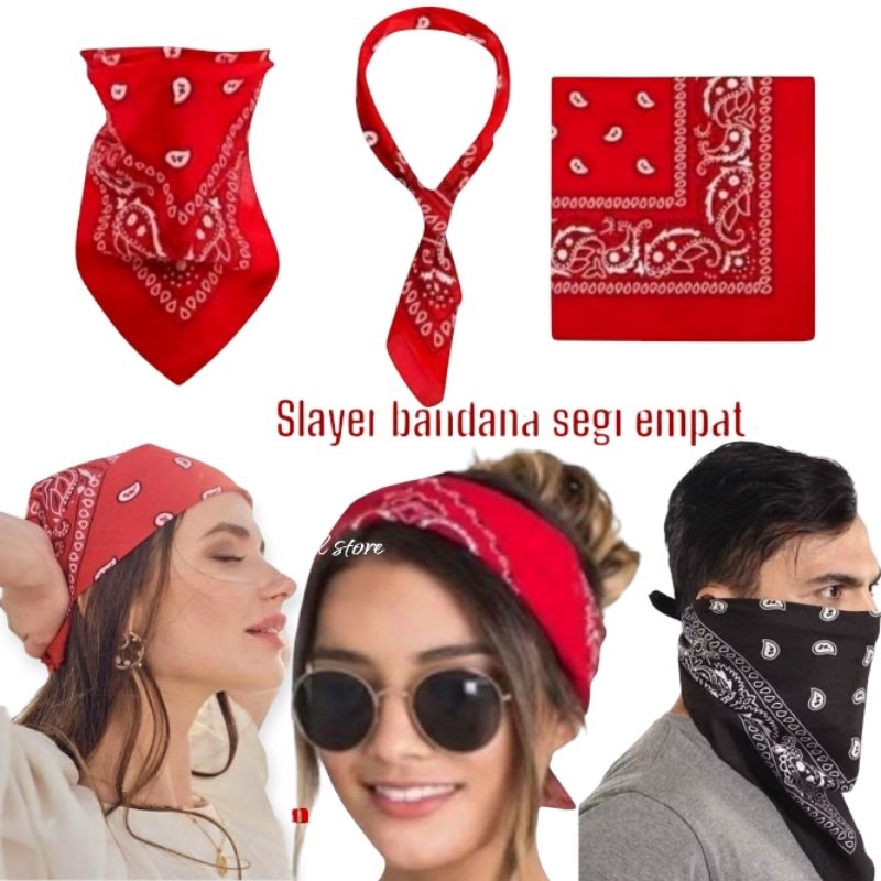 Jual 1PCS SLAYER BANDANA SEGI EMPAT/SHAL SLAYER MULTI FUNGSI MOTIF ...