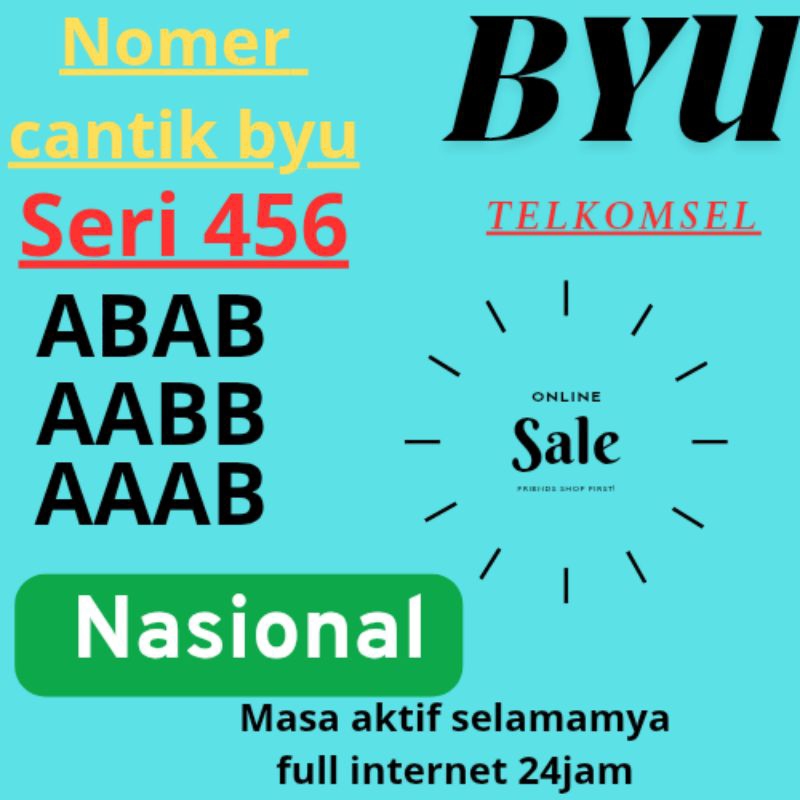 Jual kartu perdana byu Telkomsel 3GB full Kuota nasional | Shopee Indonesia