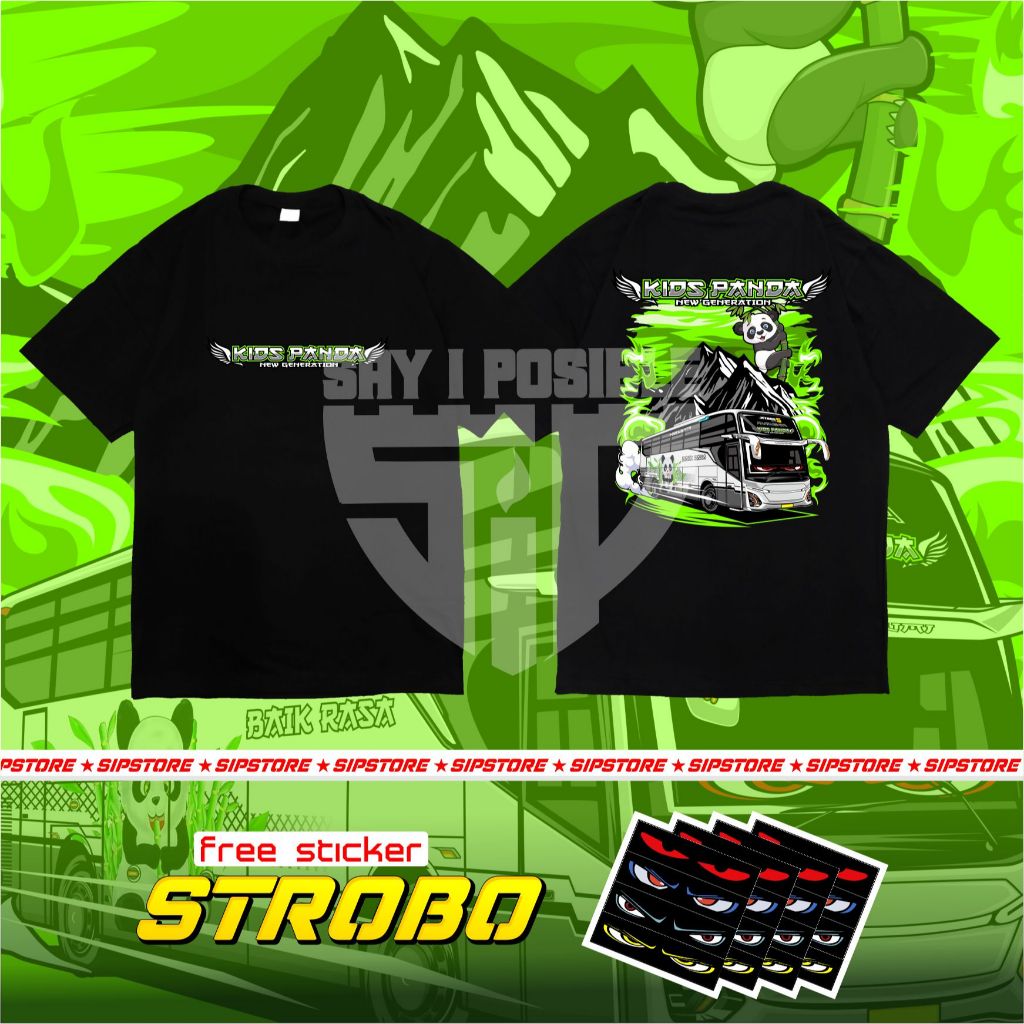 Jual Baju Anak Bus KIDS PANDA BAIK RASA NEW JETBUS 5 Kaos Vektor Bus ...