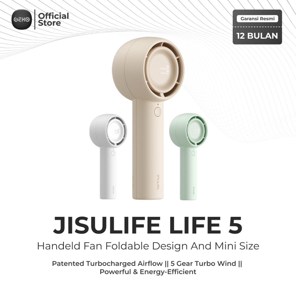 Jual JisuLife Handheld Fan Life5 FA42 | Portable Handheld Fan | Kipas ...
