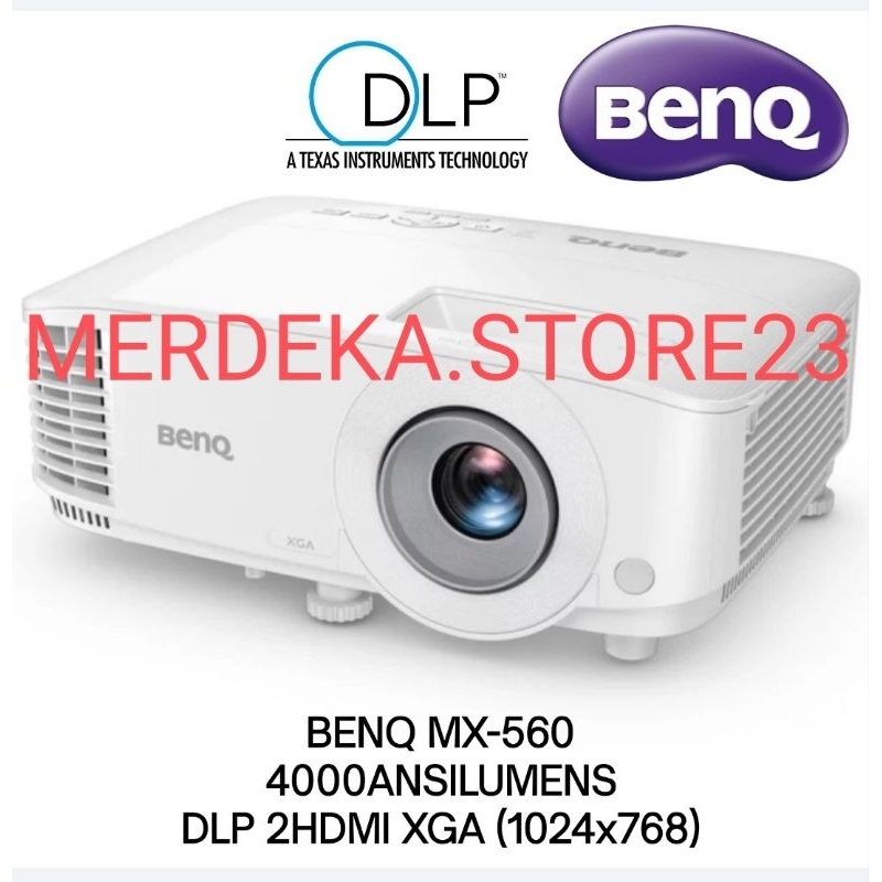 Jual NEW LCD Projector | Proyektor BENQ MX-560 DLP SmartEco 4000 Ansi ...
