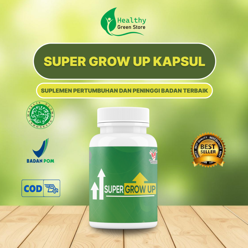 Jual SUPER GROW UP –Kapsul Peninggi Badan dengan Kalsium & Zinc untuk ...