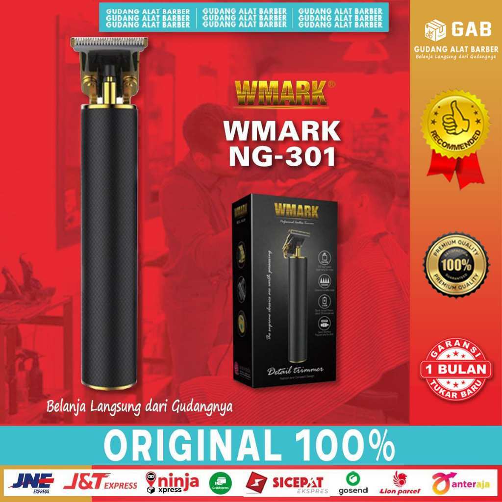Jual Wmark Trimmer NG 301 Hair Clipper Alat Cukur Pangkas Rambut Barbershop 6500 Rpm | Shopee ...
