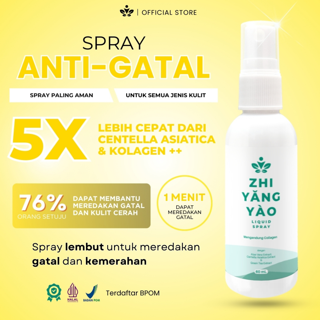 Jual ZHI YANG YAO Spray, Gatal, Luka, Jamur panu | Shopee Indonesia