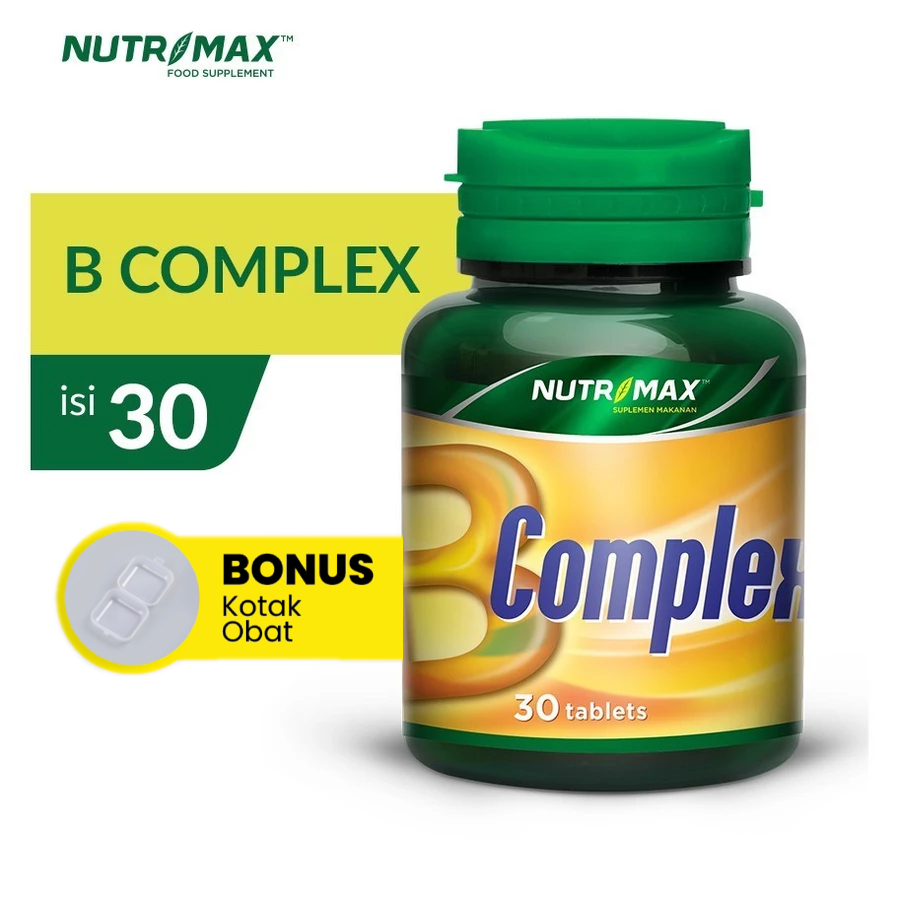 Jual Nutrimax B Complex 30 Tablet Vitamin B Kompleks | Shopee Indonesia
