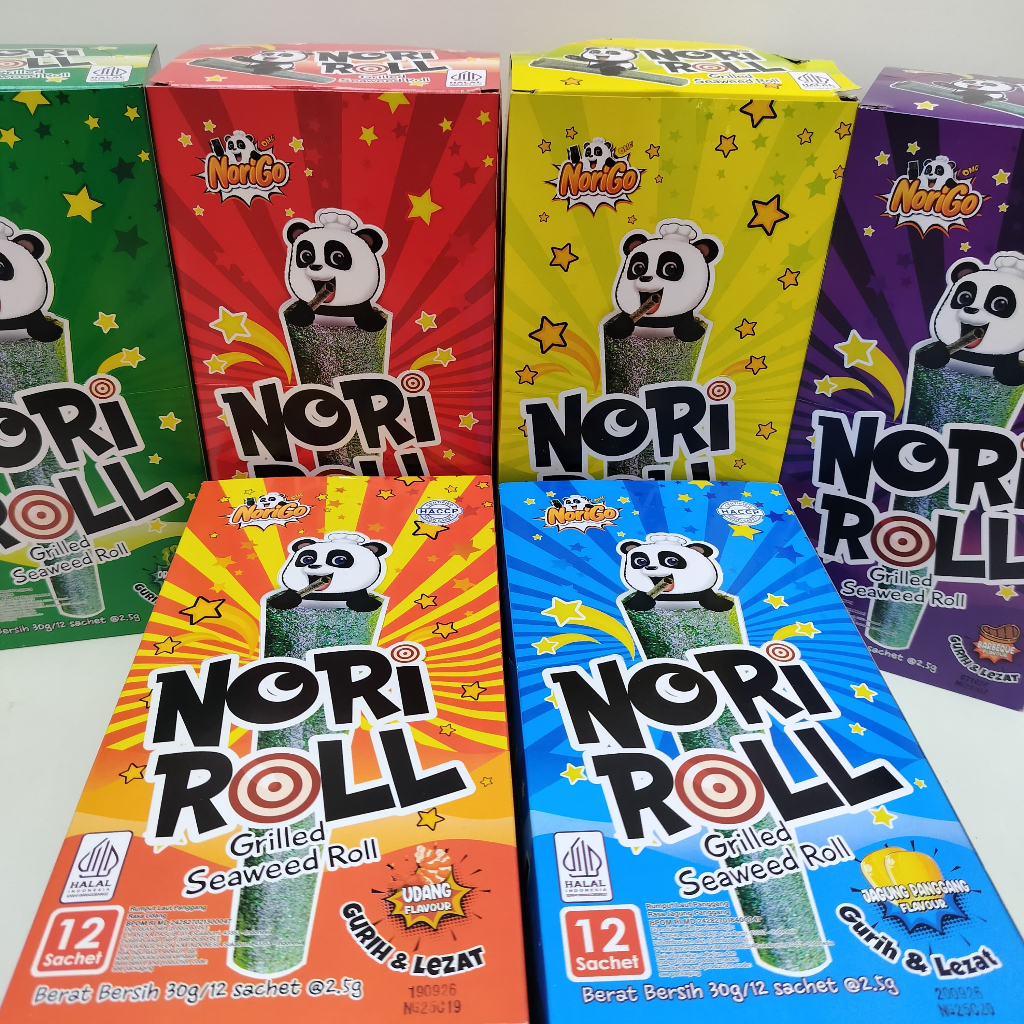 Jual NORIGO NORI ROLL 1 DUS ISI 6 BOX | SNACK NORI ROLL (72PCS ...