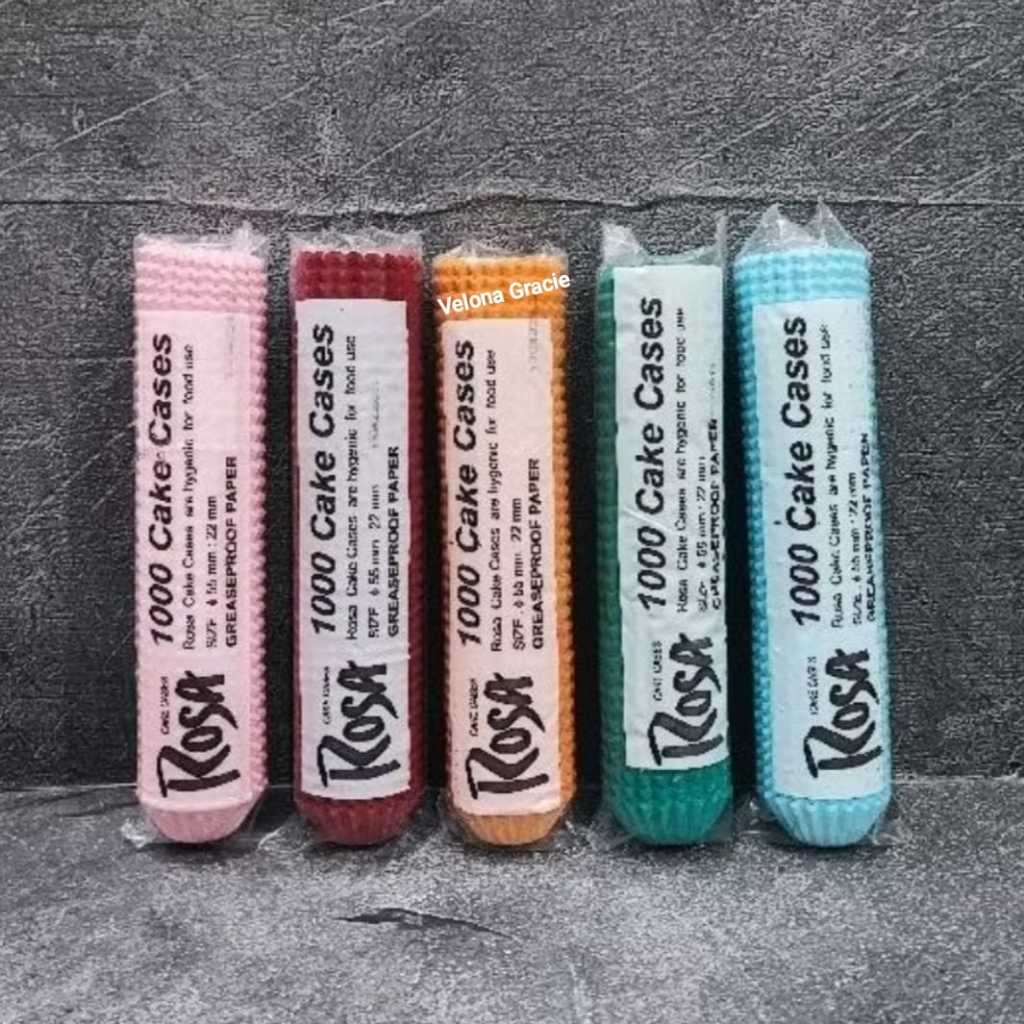 Jual Cup Kue 5.5 cm WARNA isi 1000 pcs Cake Case D55 B22 Kertas Polos ...