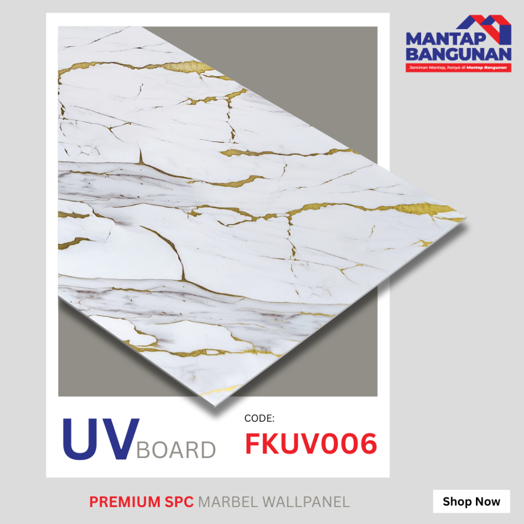 Jual UV Board Premium SPC Marbel Wall Panel/FKUV006 | Shopee Indonesia